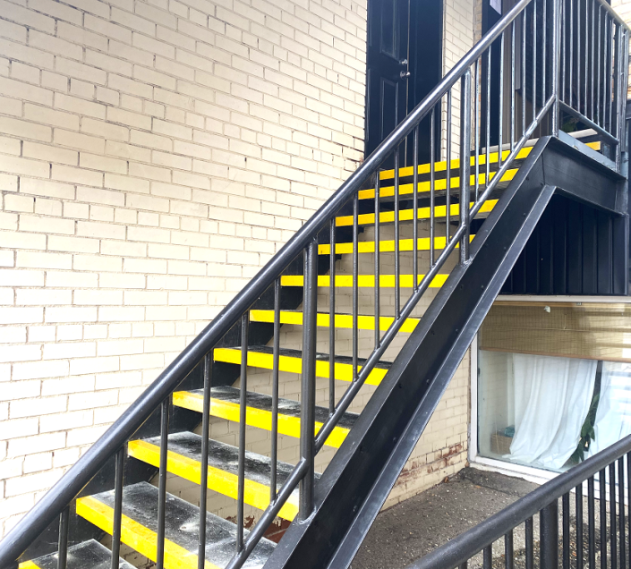 Fiberglass FRP Stair Tread Covers Revitalize Old Stairs