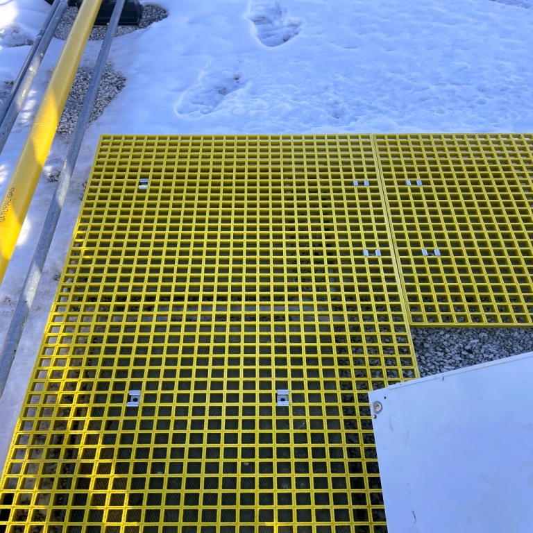 FRP Solutions that improve safety in slipper winter conditions